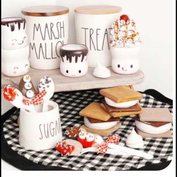 Dining | Ceramic Marshmallow 4 Piece Mug Set | Poshmark
